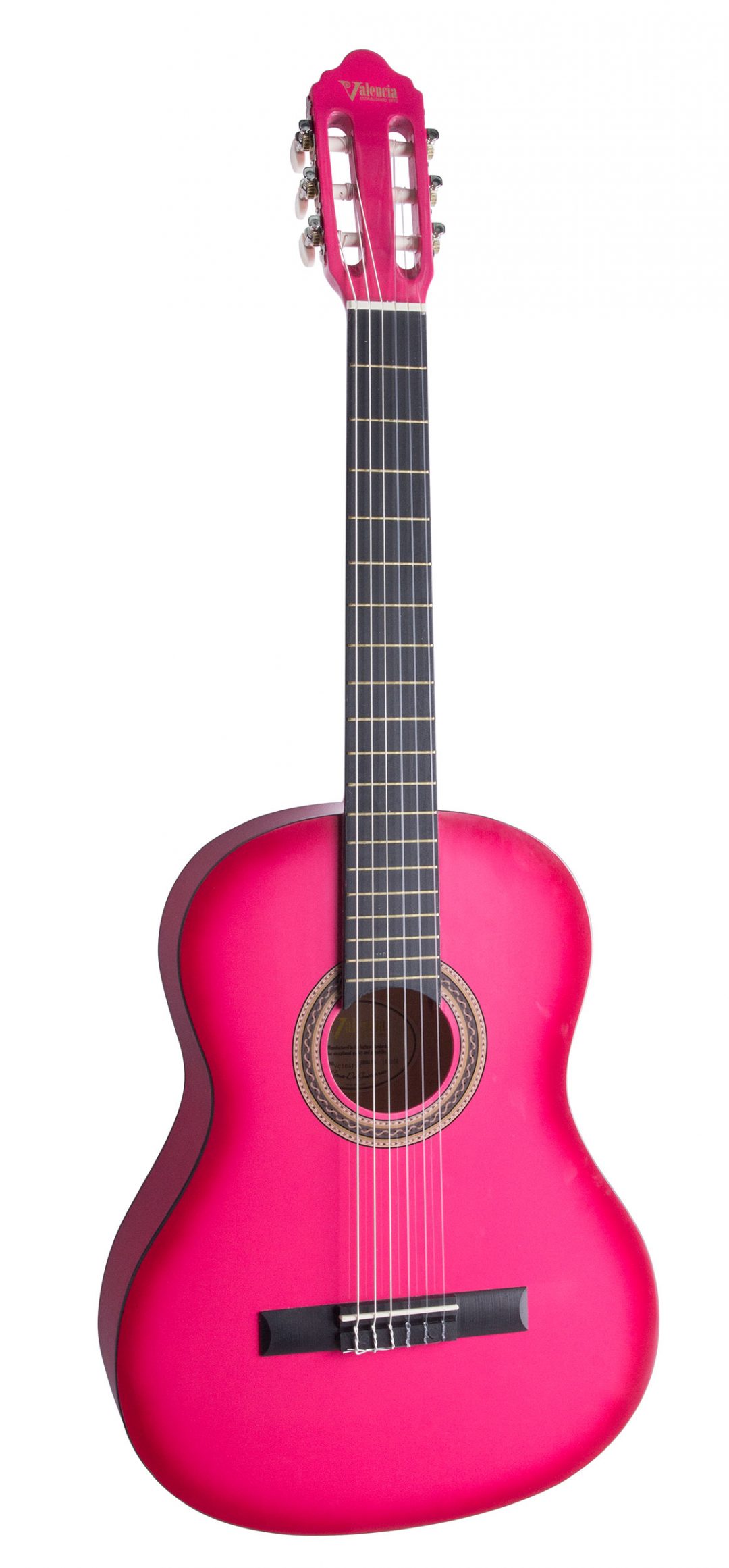 VALENCIA Series 100 Full Size Classical Guitar Pink Sunburst | Jak's Music